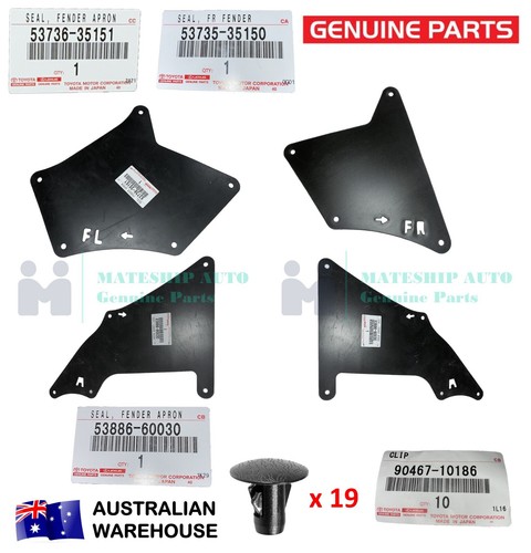 GENUINE LandCruiser Prado 150 Inner Front Apron Splash Guard Seal ...