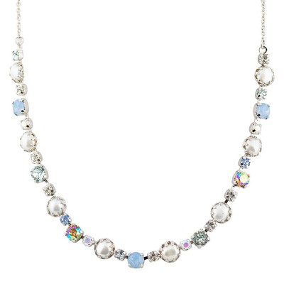 Sorrelli Nantucket Blue Emmanuella Tennis Necklace, Rhodium | eBay