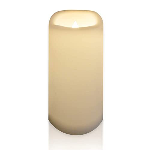 Waterproof Outdoor Battery Operated Flameless Candle Remote Timer Large ...