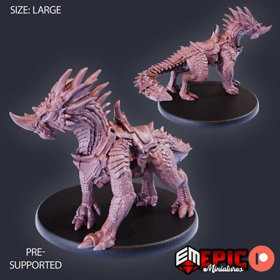 Blue Guard Drake Dragon E Epic Miniatures RPG D&D Pathfinder 3D Print ...