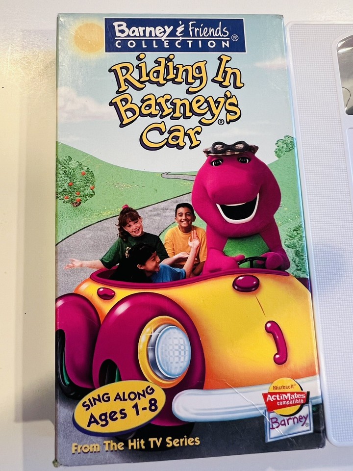 Riding In Barney's Car VHS Tape 1995 Barney & Friends Collection Sing ...