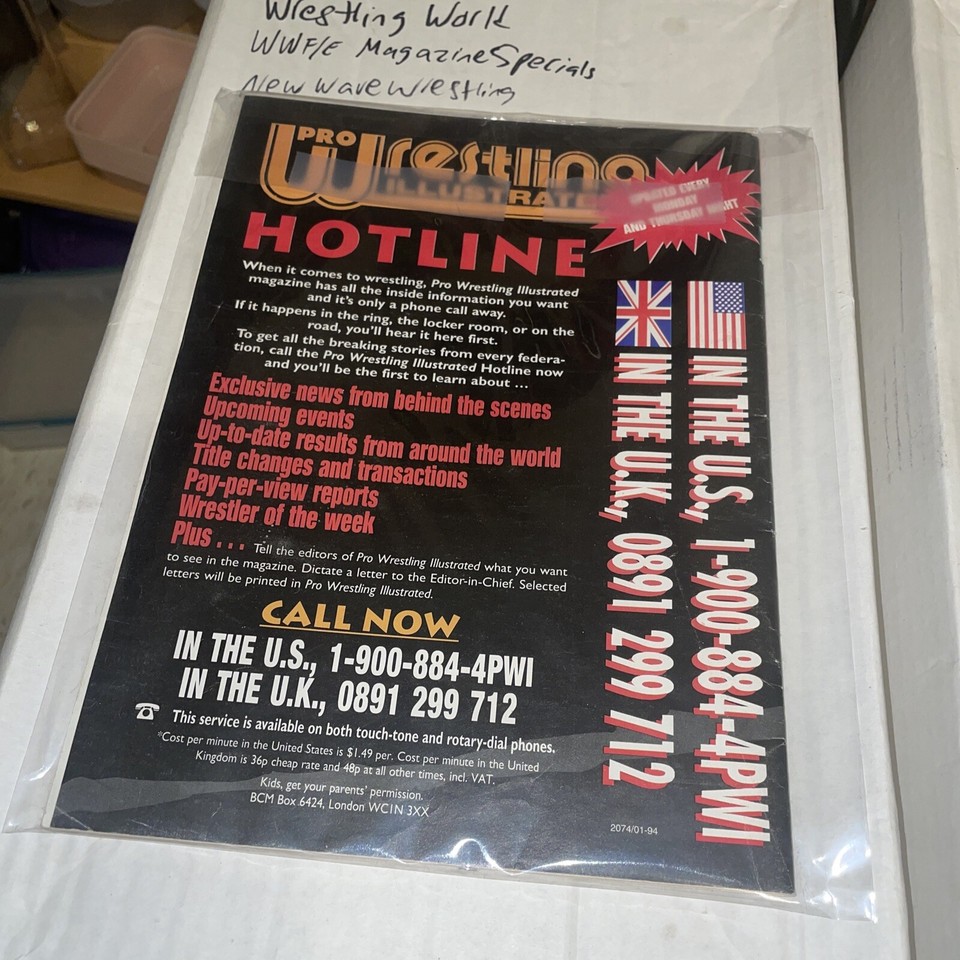 Inside Wrestling Magazine Van Vader, Hulk Hogan October 1994 WCW WWF ...