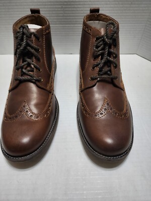 Franco Fortini Mens Boots Size 9 Maverick Brown Leather Ankle Lace Up ...