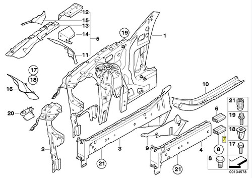 BMW E60 E61 E63 E64 Karosserie Chassis Reparaturhalterung 41117121529 ...