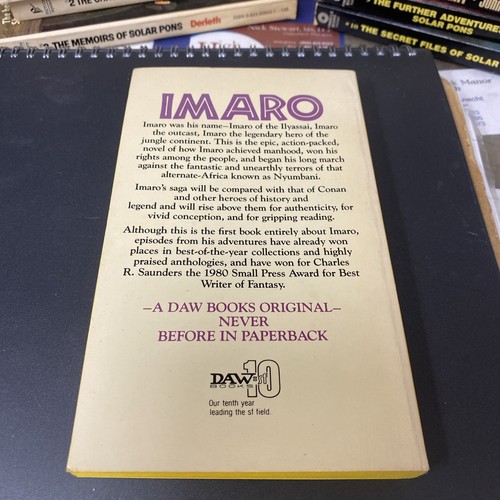 Imaro by Charles R. Saunders Paperback Book First Printing 1981 Vintage ...