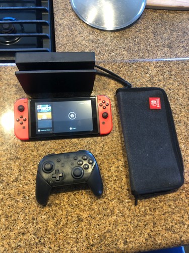 Nintendo Switch 200GB Gray Console w/ R/B Joy-Con+ Dock + Charger +HDMI | eBay