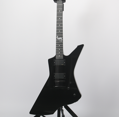 Custom Snakebyte Electric Guitar James Hetfield Black H-H Pickups Fast ...