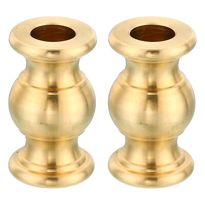 2pcs 20.5x36mm Solid Brass Lamp Neck Threaded Turned Spindle Slips Lamp ...