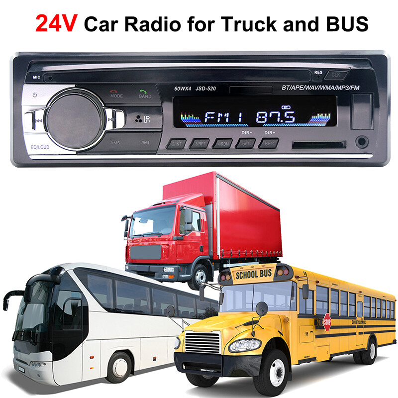 24v Car Radio Compatible-Bluetooth Vintage Car Fm Radio For Truck Bus ...