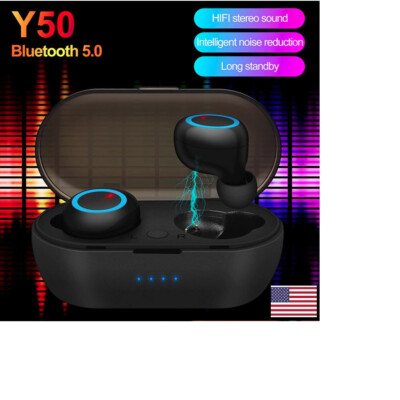 Y50 TWS Bluetooth Wireless Stereo Earbuds Headset Microphone With ...