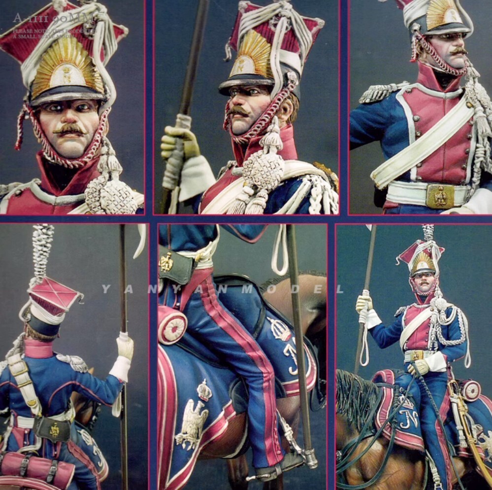 90mm Resin Figures Model European Royal lancer Unassembled Unpainted | eBay