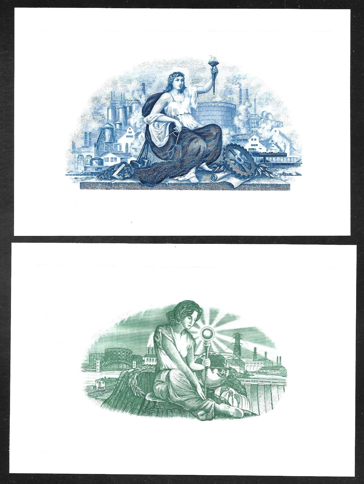 Engravings - Two Beautiful Engraved Vignettes - CU - Flawless Condition ...