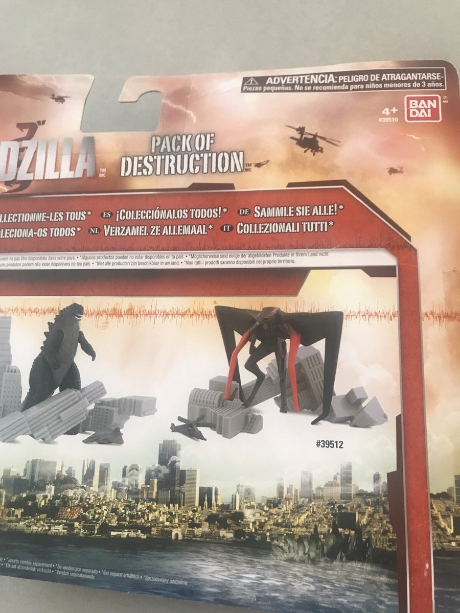 Godzilla Pack Of Destruction Playset Bandai 2014 Muto Blue Godzilla