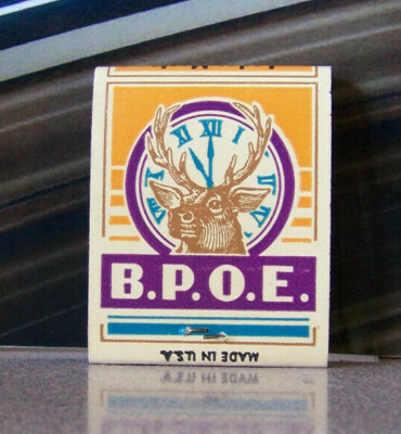 Vintage Matchbook W9 Circa 1940 Seattle Washington BPOE Elks Lodge No ...