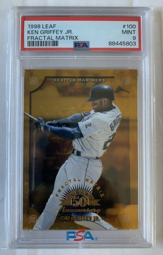1998 Leaf #100 Ken Griffey Jr Fractal Matrix PSA 9 | eBay
