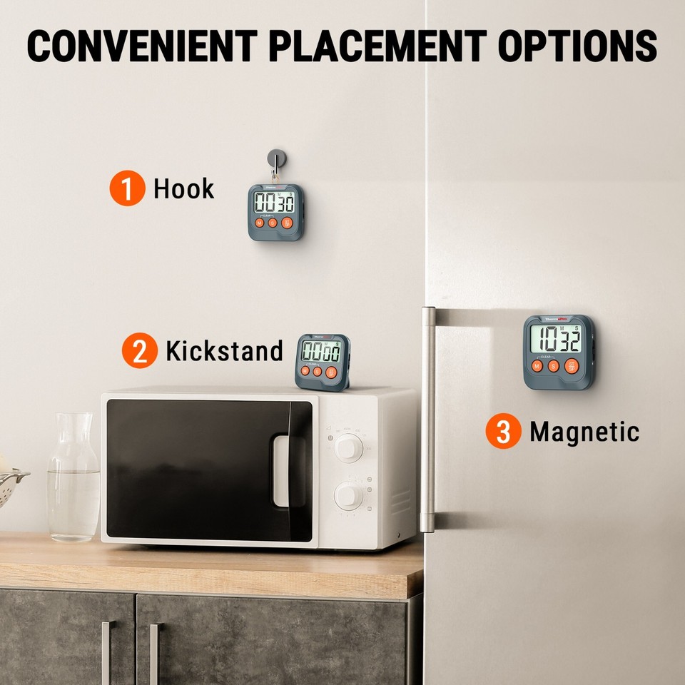 ThermoPro TM03W Digital Timer for Kids & Teachers, Kitchen Timers for Cooking | eBay