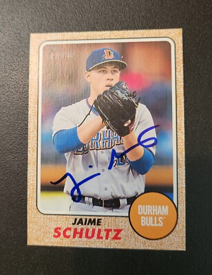 Jamie Schultz Autograph Signed 2017 Topps Heritage Tampa Bay Rays | eBay