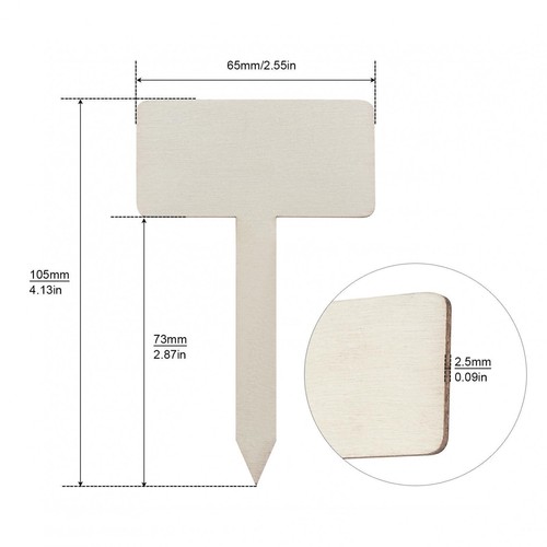 1 pack Wooden Reusable T-Shaped Cheese Markers Name Tag Cheese Labels ...