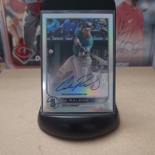 2022 Topps Chrome Cal Raleigh Refractor Autograph Rookie Auto RC #/499 ...