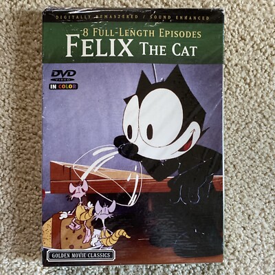 Felix The Cat Remastered 8 full length Episodes DVD - Golden Movie ...