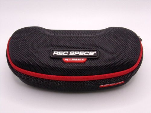 Rec Specs Black & Red Zippered Semi-Hard Clamshell Case | eBay