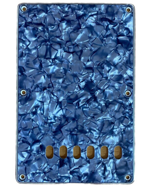 FRAMUS & WARWICK ACCESSORY Light Blue Pearloid Backplate for STRAT ...