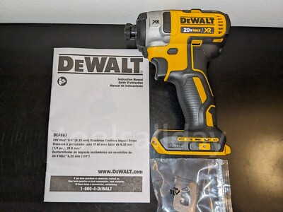 DEWALT DCF887B 20V MAX XR Li-ion Cordless Brushless 3-Speed 1/4" Impact ...