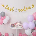 Last Rodeo Banner Bride To Be Party Decorations Western Cowgirl Bridal ...