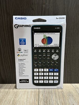 Casio FX-CG50 Color Display 16MB Flash Memory Graphing Calculator ...