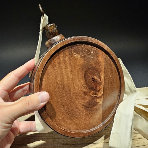 Antique Style Decorative Civil or Rev War Wood Drum Canteen | eBay