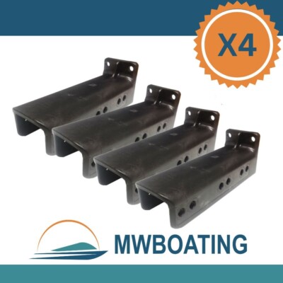 4x Trailer Mudguard Mounting Brackets for 10" 13" 14" & 15" Guards ...