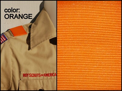 BOY CUB SCOUT Pair Shoulder Loops Epaulet - ORANGE BLAZE VARSITY Save ...