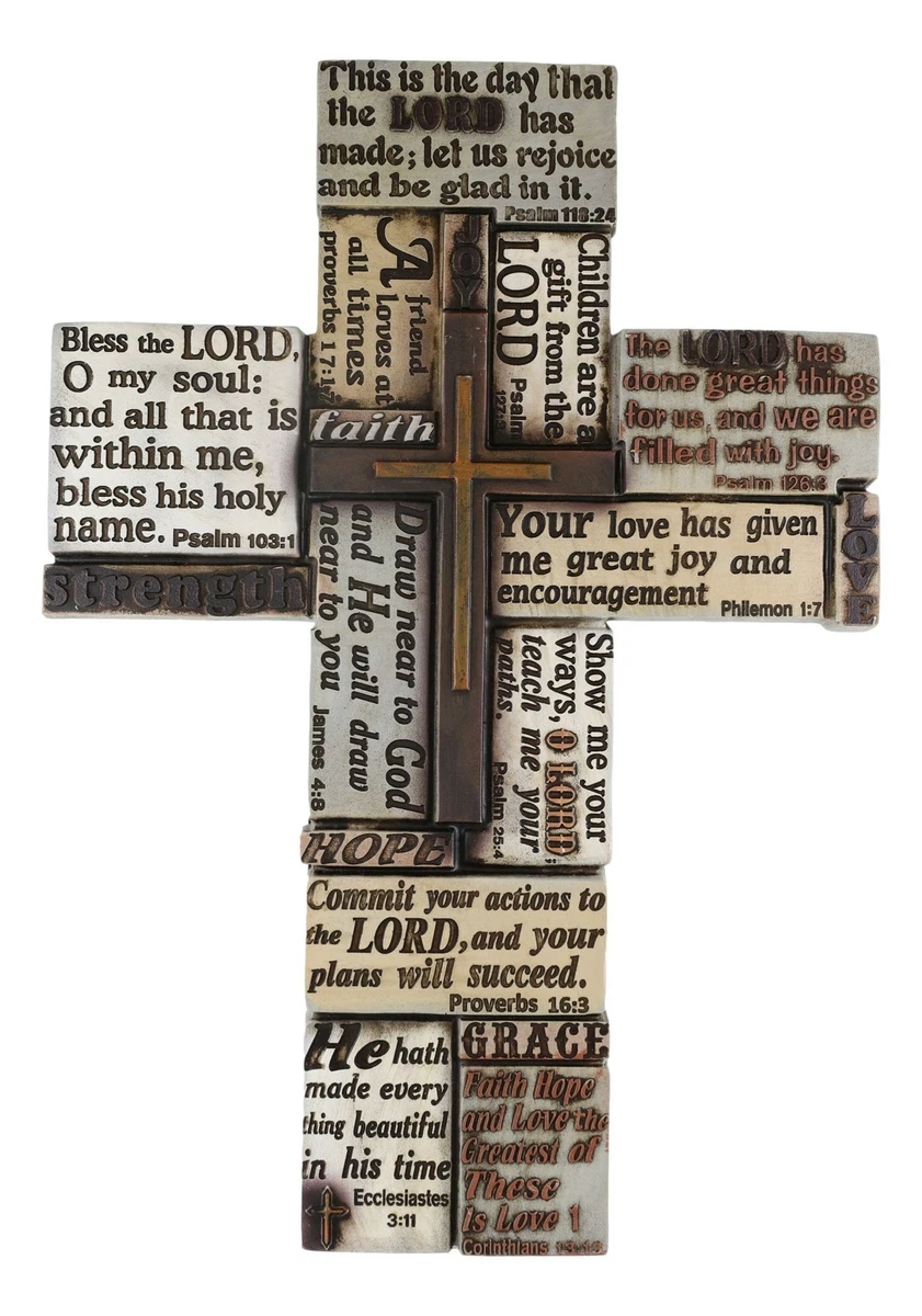 Christian Cross And Bible Verse