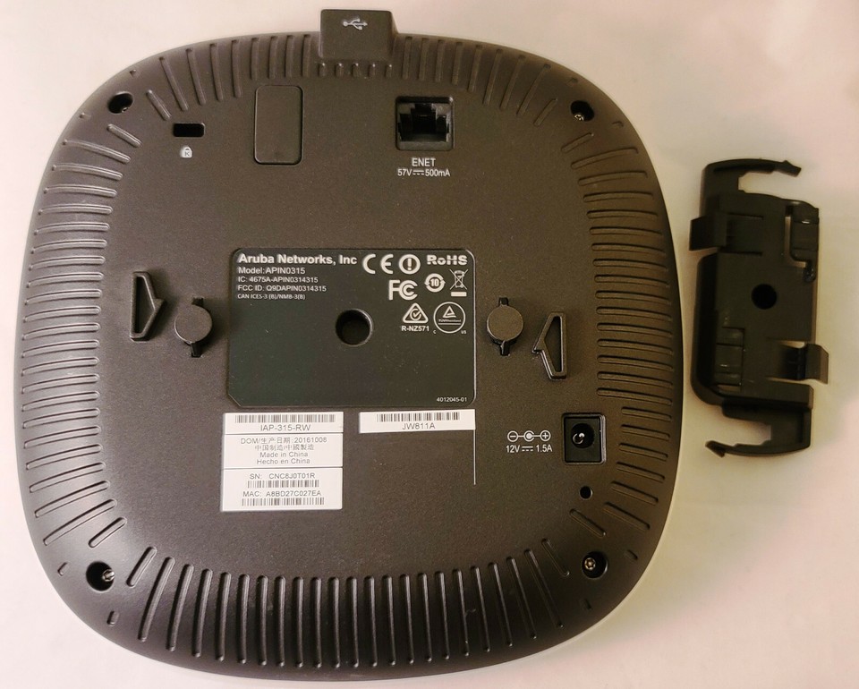 Aruba AP-315 APIN0315 IAP-315-RW 802.11ac JW811A Dual Band 310 Access ...
