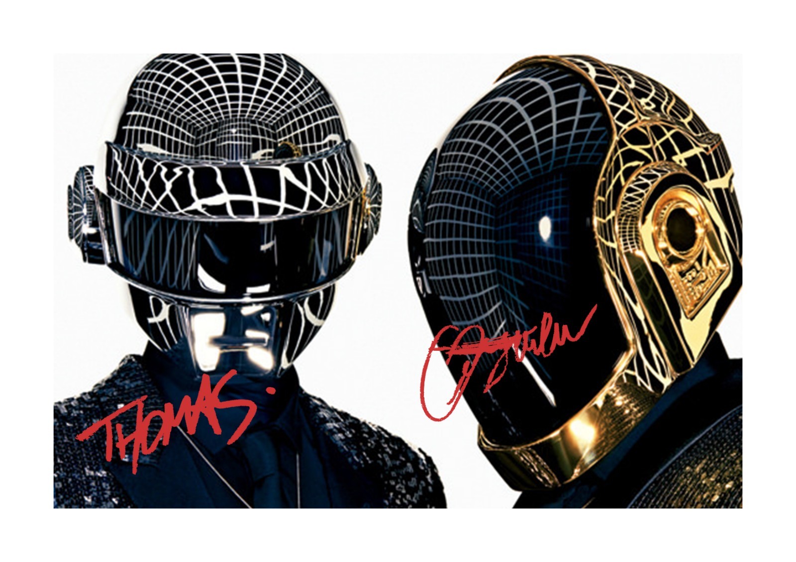 Daft Punk 1 A4 reproduction autograph photograph picture poster choice ...