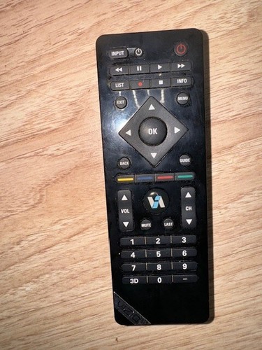 ORIGINAL VIZIO VUR103D BLUETOOTH 3D HD TV REMOTE CONTROL SLIDE OUT ...