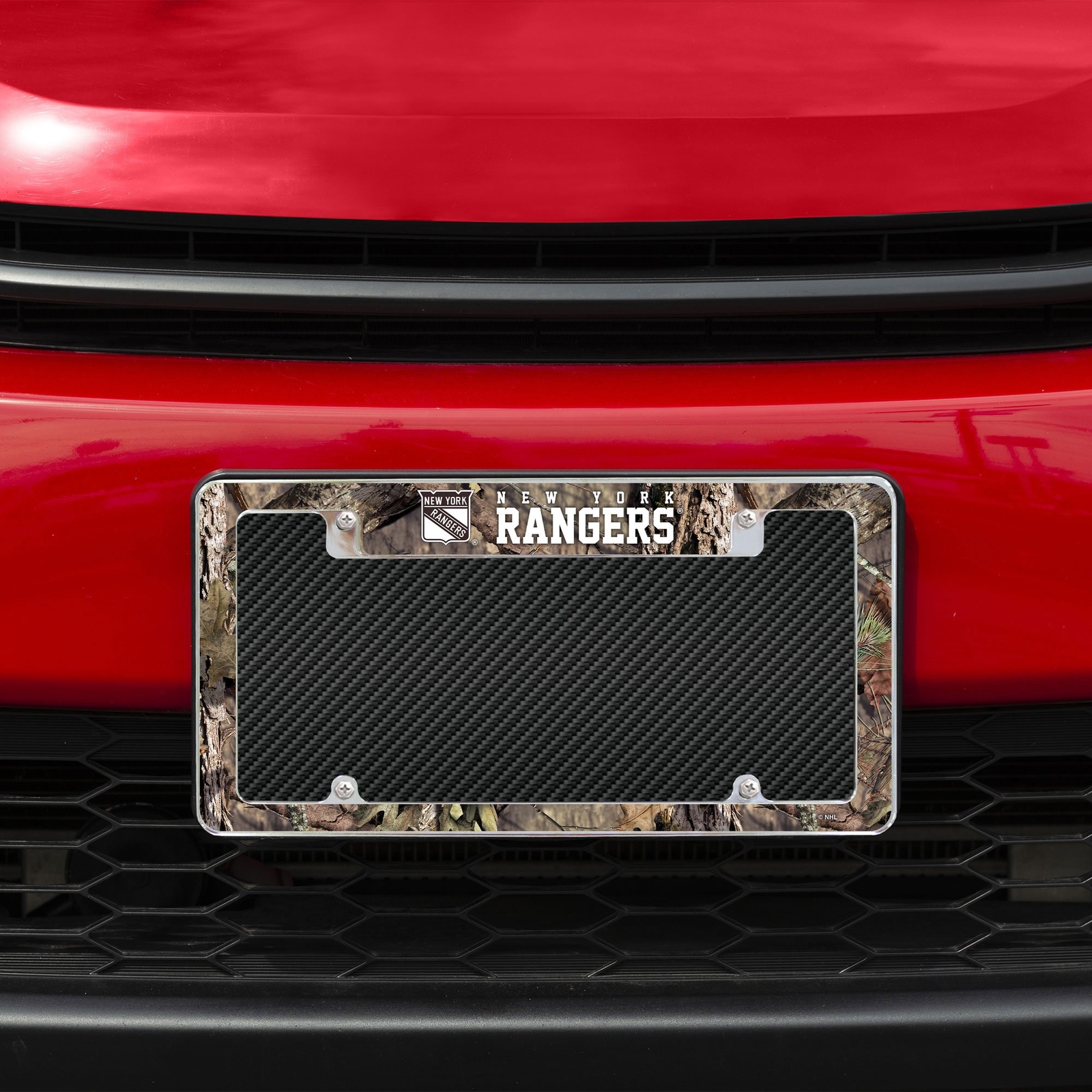 New York Rangers Metal (Set of 2) License Plate Frames w/ Mossy Oak ...