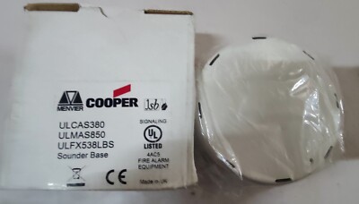 Cooper ULCAS380 Addressable Sounder Base | eBay