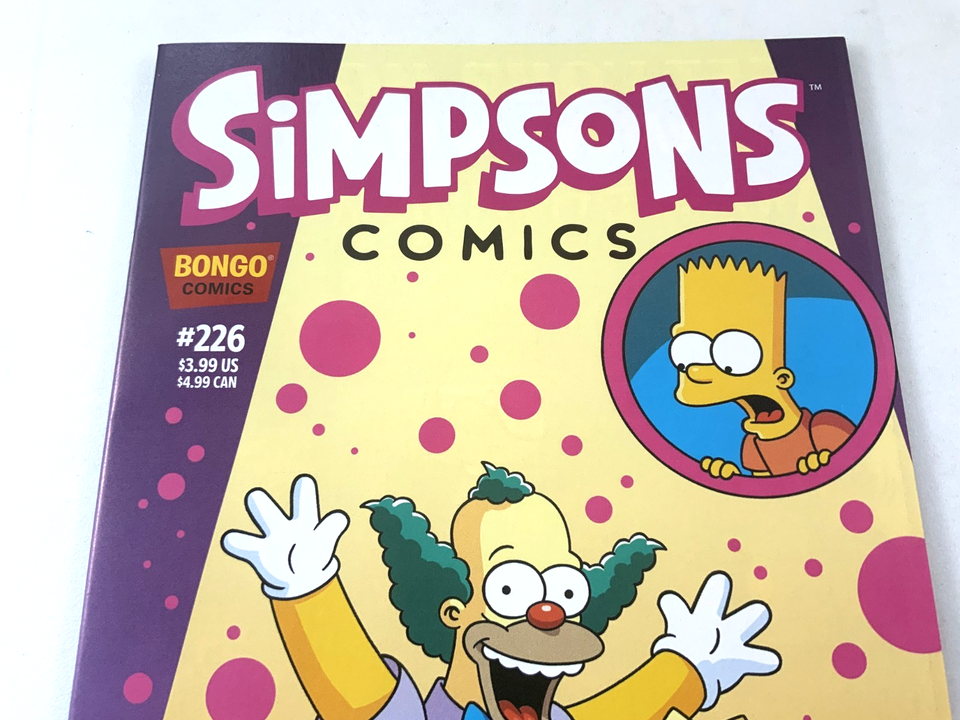 Bongo SIMPSONS COMICS (2016) #226 Krusty the Clown Cover VF (8.0) Ships ...