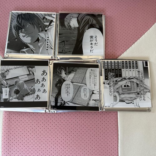 Death Note Acrylic Coasters 5pcs Light Yagami Scene Set Used | eBay