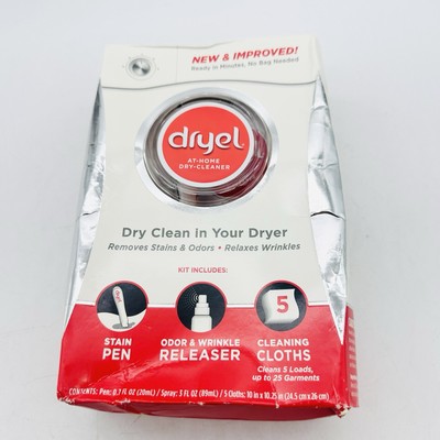 Dryel At-Home Dry Cleaner Starter Kit 4 Loads Safely Clean Special Care ...