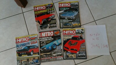 années 2014/2015-lot 5 magazines NITRO-revue automobile/americaine/rods ...