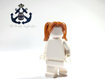 LEGO Minifigure Dark Orange Hair Female Pigtails 20596 For City ...