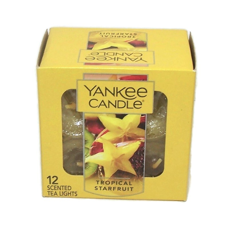 Yankee Candle Tropical Starfruit Tea Light Candles Starfruit Pineapple ...