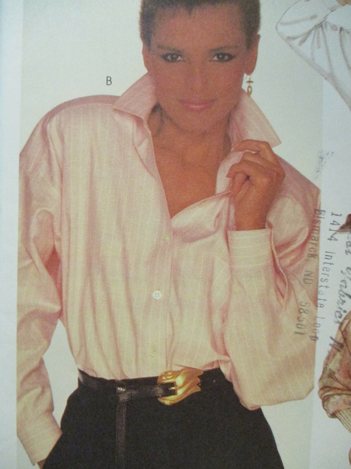 McCall's Pattern 2079 Miss Size 10 Loose-Fitting Buttoned Shirts Uncut ...