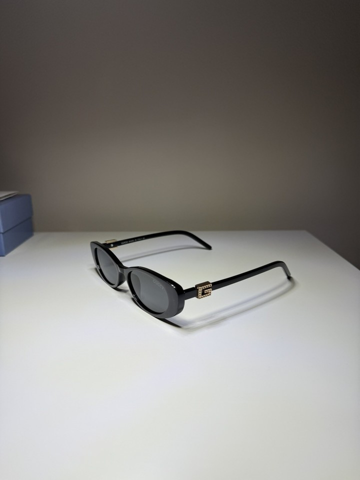 Gucci GG1680S 002 Black Oval Sunglasses Unisex New Authentic | eBay