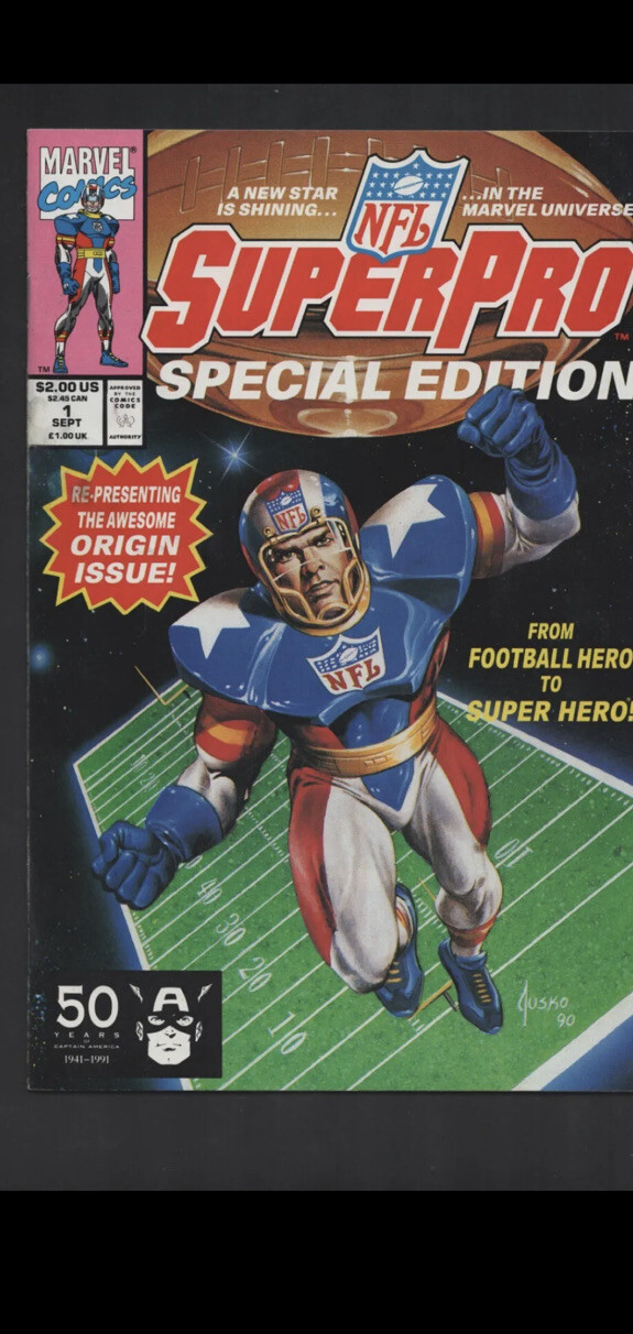 Marvel Comics NFL Superpro Special Edition September 1991 VOL#1 NO#1 ...