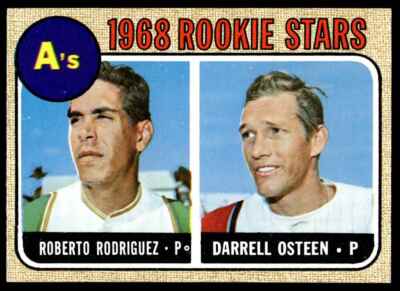 1968 Topps Roberto Rodriguez/Darrell Osteen RC Oakland Athletics #199 ...