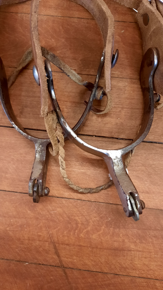 Original NORTH & JUDD SPURS Silver Spurs Marked w/Anchor Cowboy Spurs ...