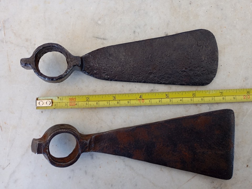 ANTIQUE MUSEUM IRON BLACKSMITH MADE LOT 7 RUSTIC HOE GRUBBER DIBBLE OLD ...